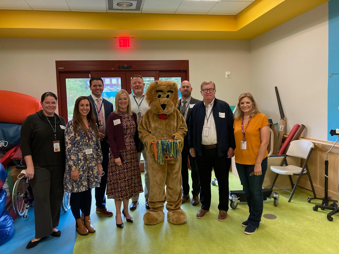 A visit from PNW BOCES and their Lion Mascot – Sunshine Children's Home